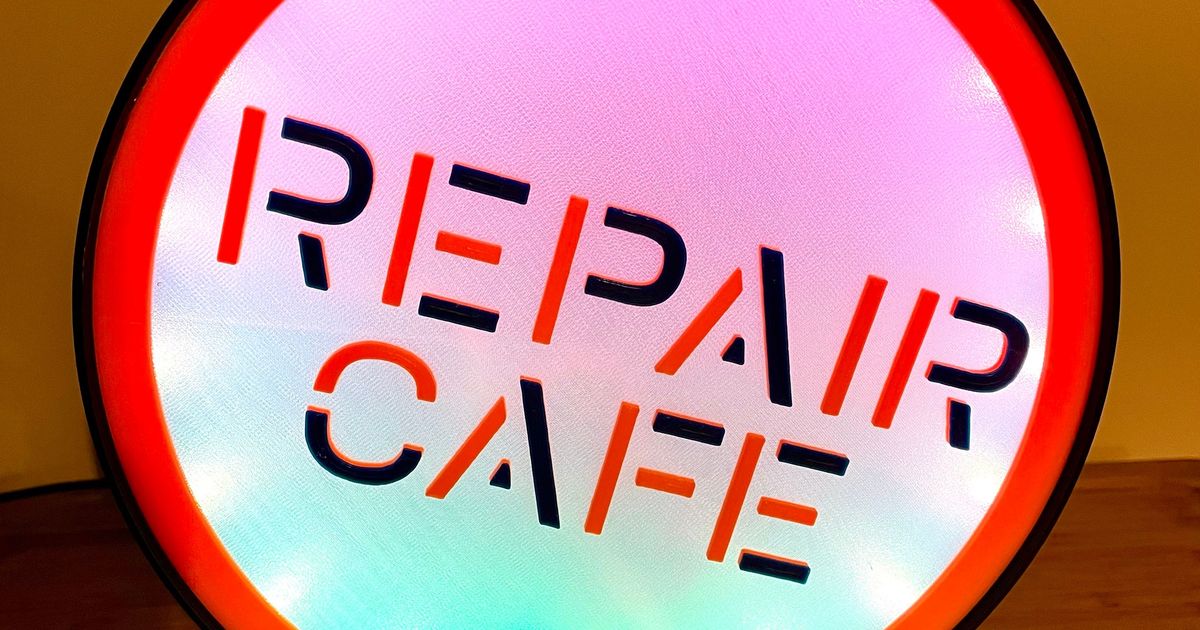 Repair Café Light by FuméeBleue | Download free STL model | Printables.com