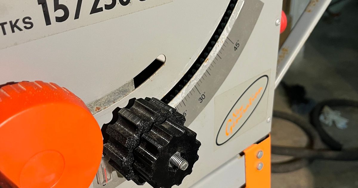 Einhell TKS 15/250 UV Mitre angle adjustment knob by mkr | Download ...