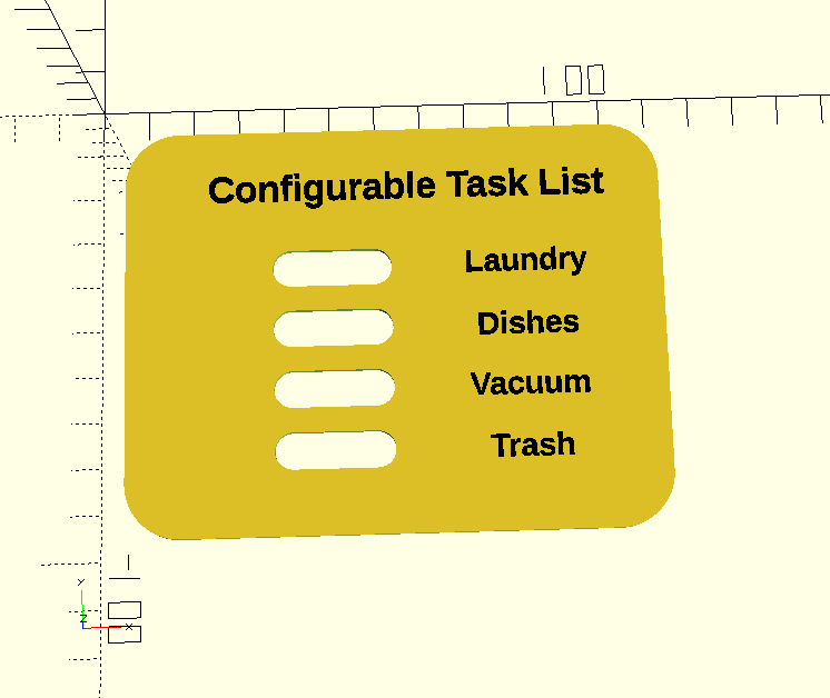 Configurable Household Task Planner by Dominik | Download free STL ...