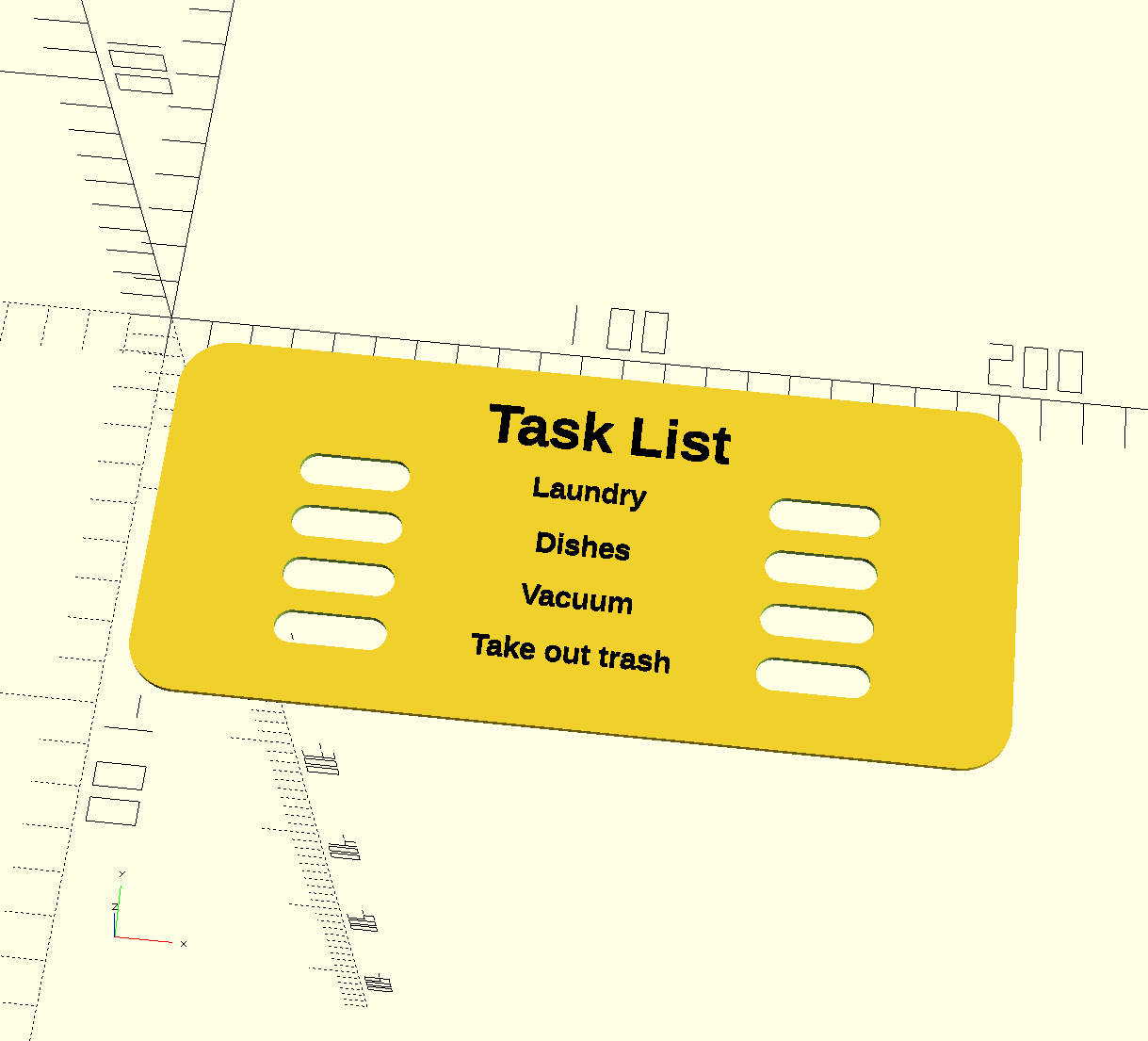 Configurable Household Task Planner by Dominik | Download free STL ...