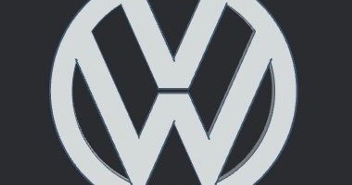 Volkswagen logo by Kogi | Download free STL model | Printables.com