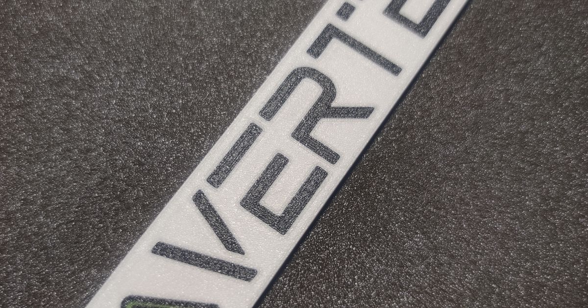 Vertex logo Sign for Enclosures by Sonic | Download free STL model ...