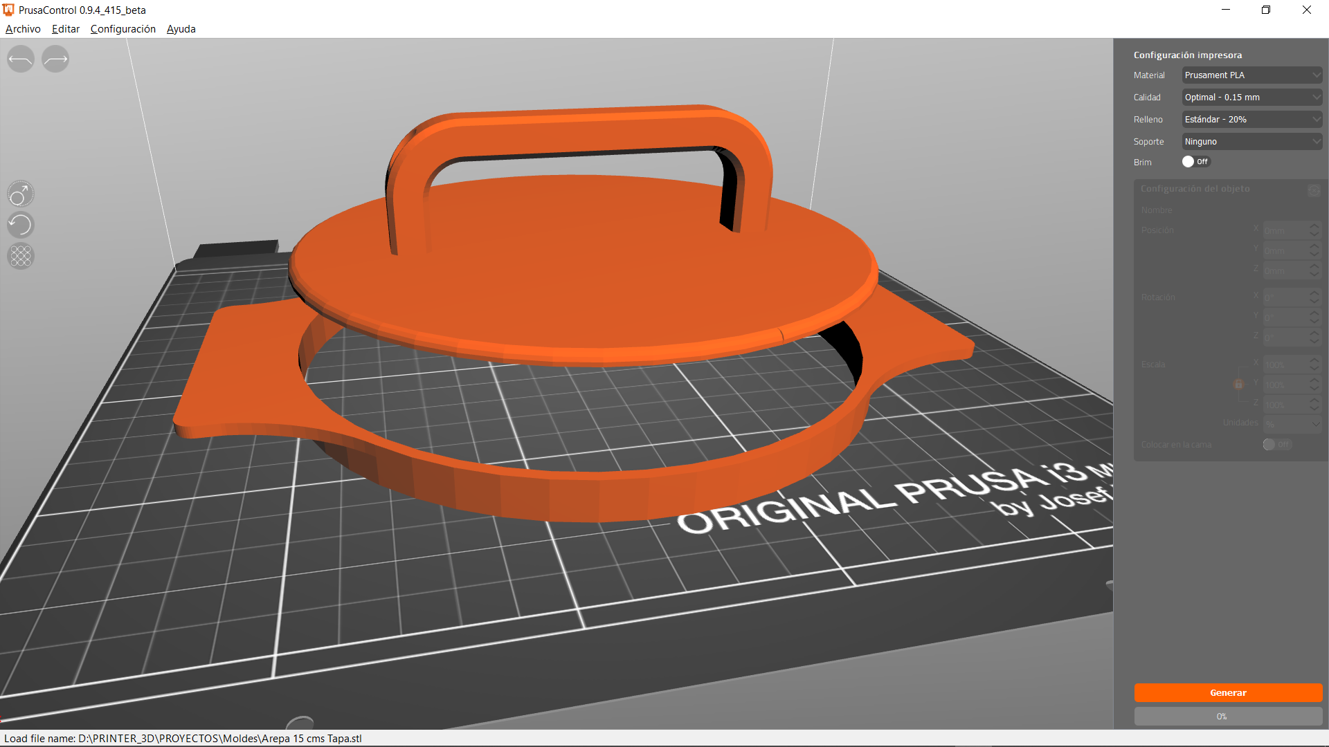 Molde para elaboración de arepas by KikeMaker | Download free STL model | Printables.com