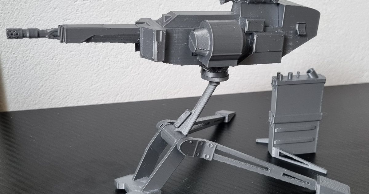 Ua 571 C Automated Sentry Gun By Smecken Download Free Stl Model