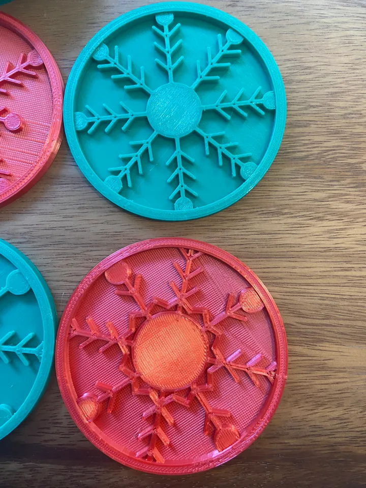 Christmas Coasters by Aaronihe | Download free STL model | Printables.com