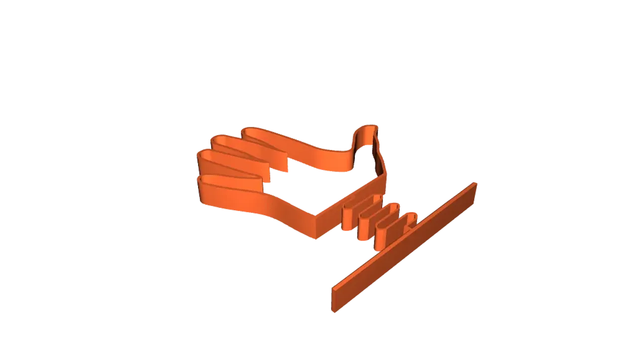 Waving Bobble-Hand by at0maly | Download free STL model | Printables.com