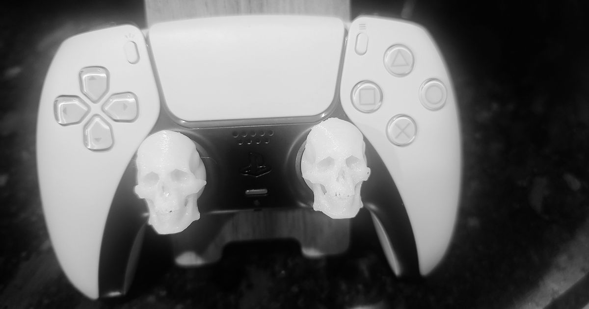 PS5 controller joystick skull covers by Frankee68 | Download free STL ...