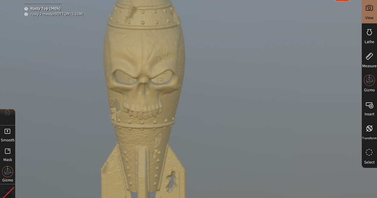 Rusty Skull Bomb by pwmodder1027 | Download free STL model | Printables.com