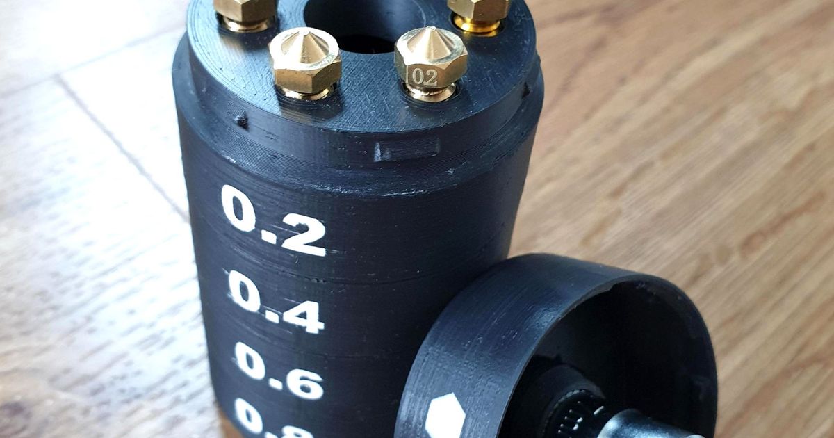 Nozzle container by TC | Download free STL model | Printables.com