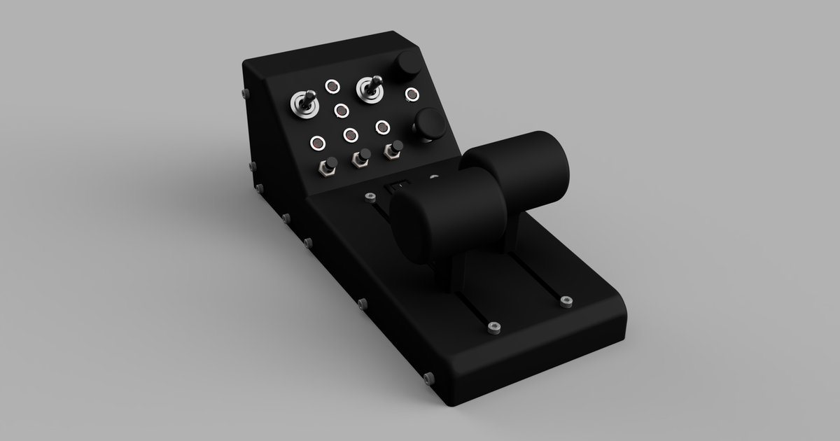Desktop Twin Engine Throttle for Flight Simulation by mrusk | Download ...