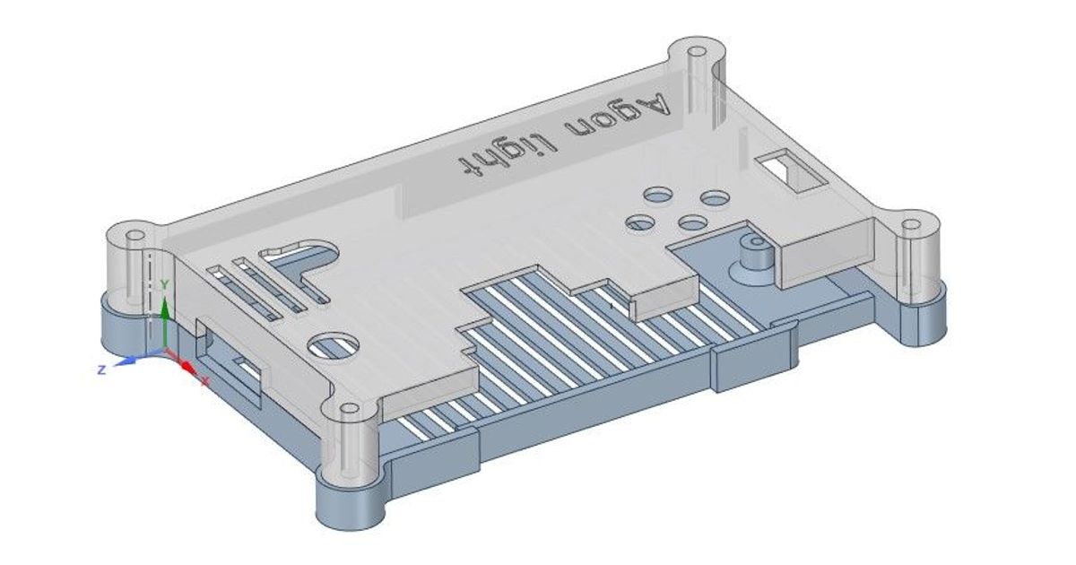 Agon Light low profile case V3. (V2 available without extra vents and ...
