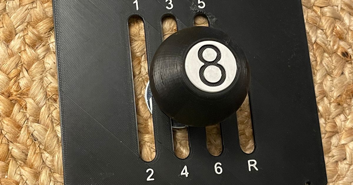 8 ball shifter toy for kids by Redneck Design | Download free STL model ...
