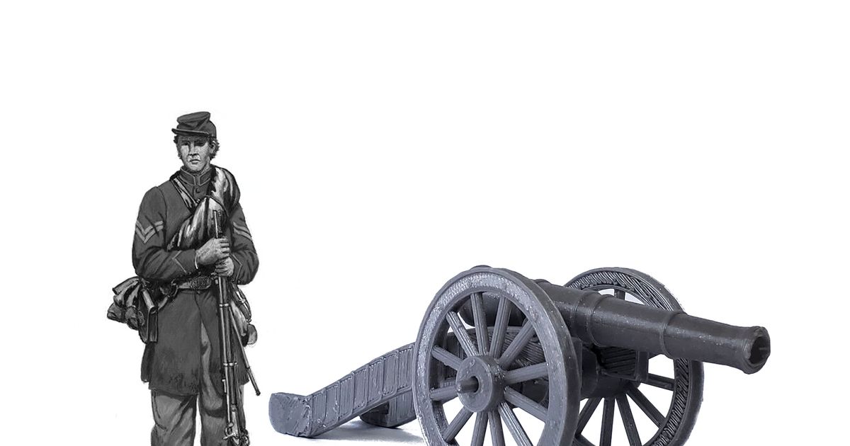Civil War Cannon by Lynnwood Maker Space | Download free STL model ...