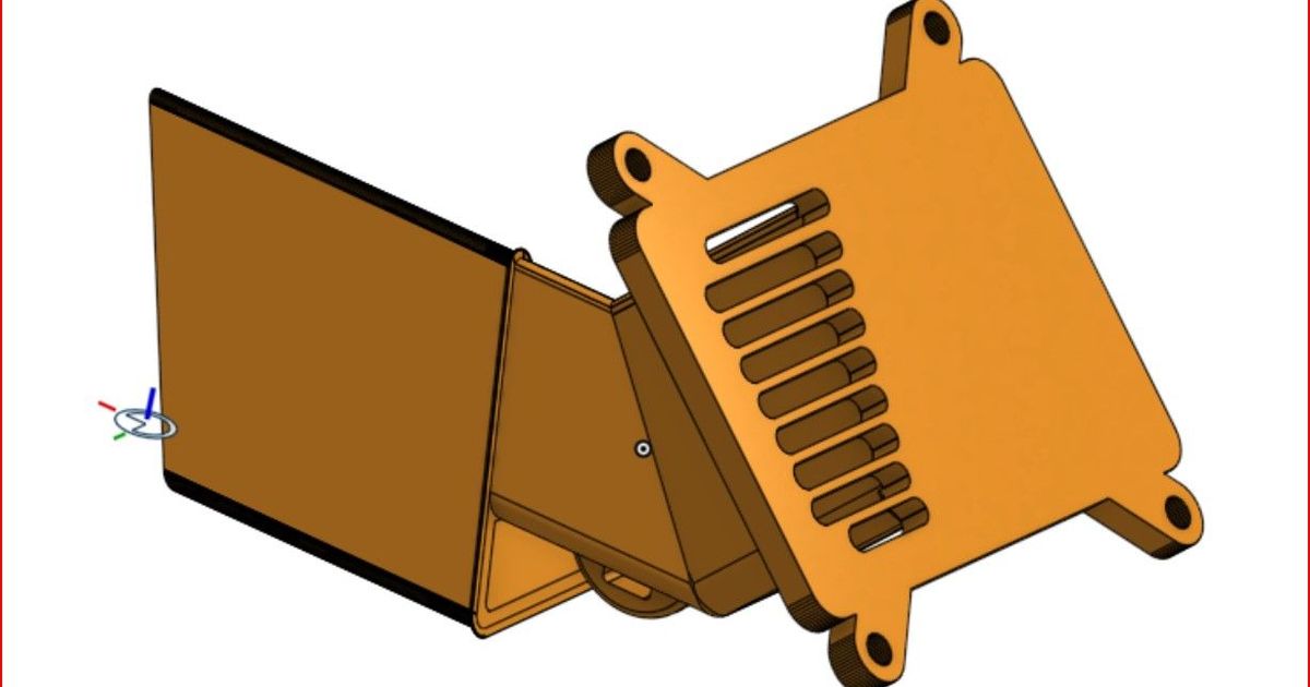 Raspberry Holder - Raspi holder for Prusa MINI base mod left leg by ...