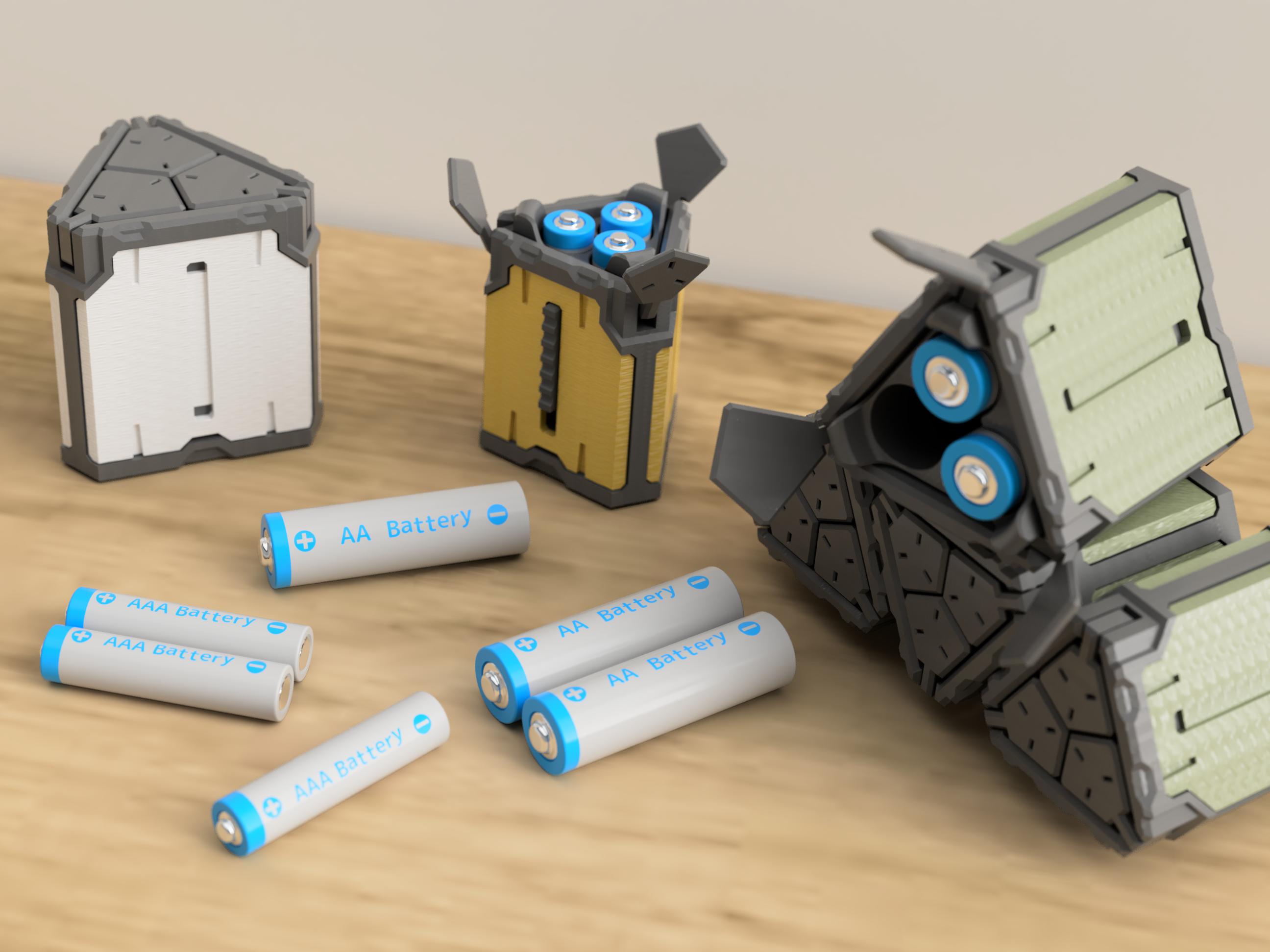 Missile Pod-style Battery Holder AA/AAA /3Hatch Type von and CRAFT 3D ...