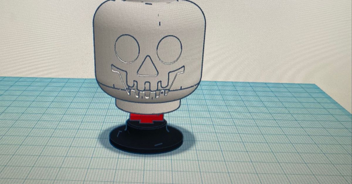 Lego Skull Bobblehead by BlackLion | Download free STL model ...