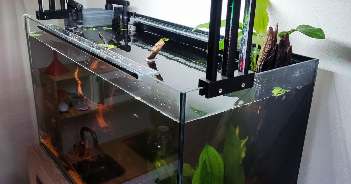 LED lighting holder - aquarium by JK3d | Download free STL model ...