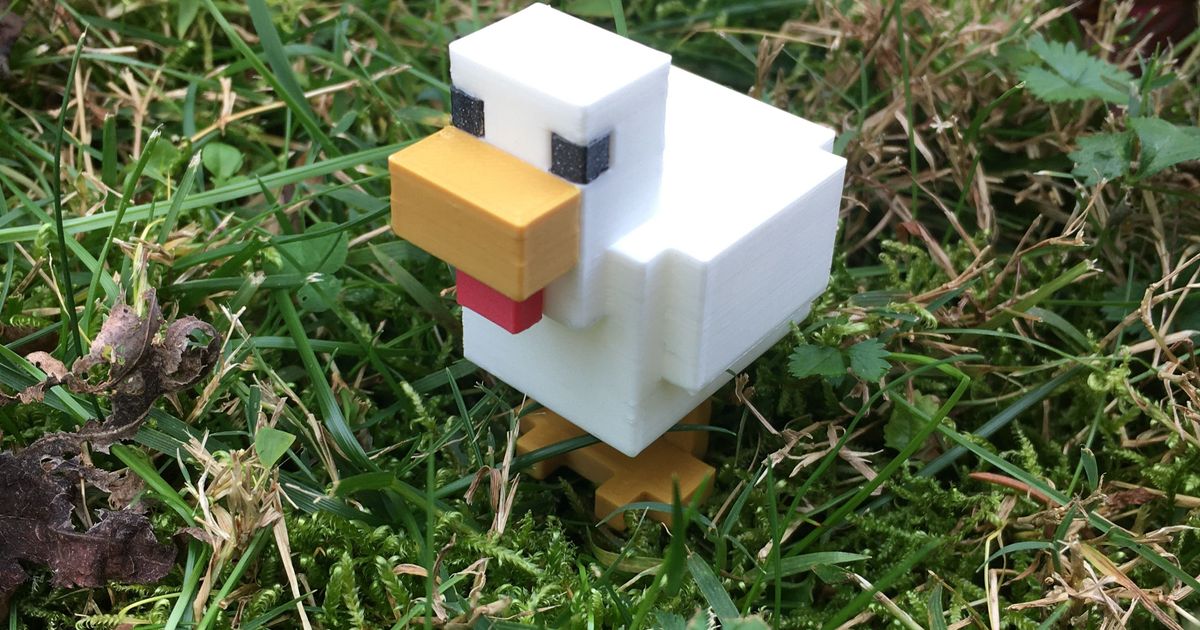 Minecraft Chicken by yoyothechicken | Download free STL model ...