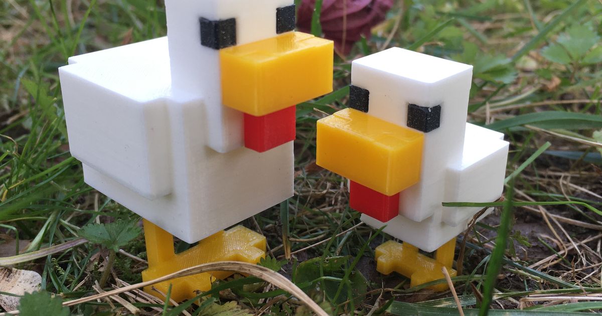 Minecraft Chicken by yoyothechicken | Download free STL model ...
