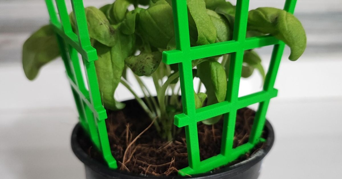 Plant support Stake by Mark Cutajar | Download free STL model | Printables.com