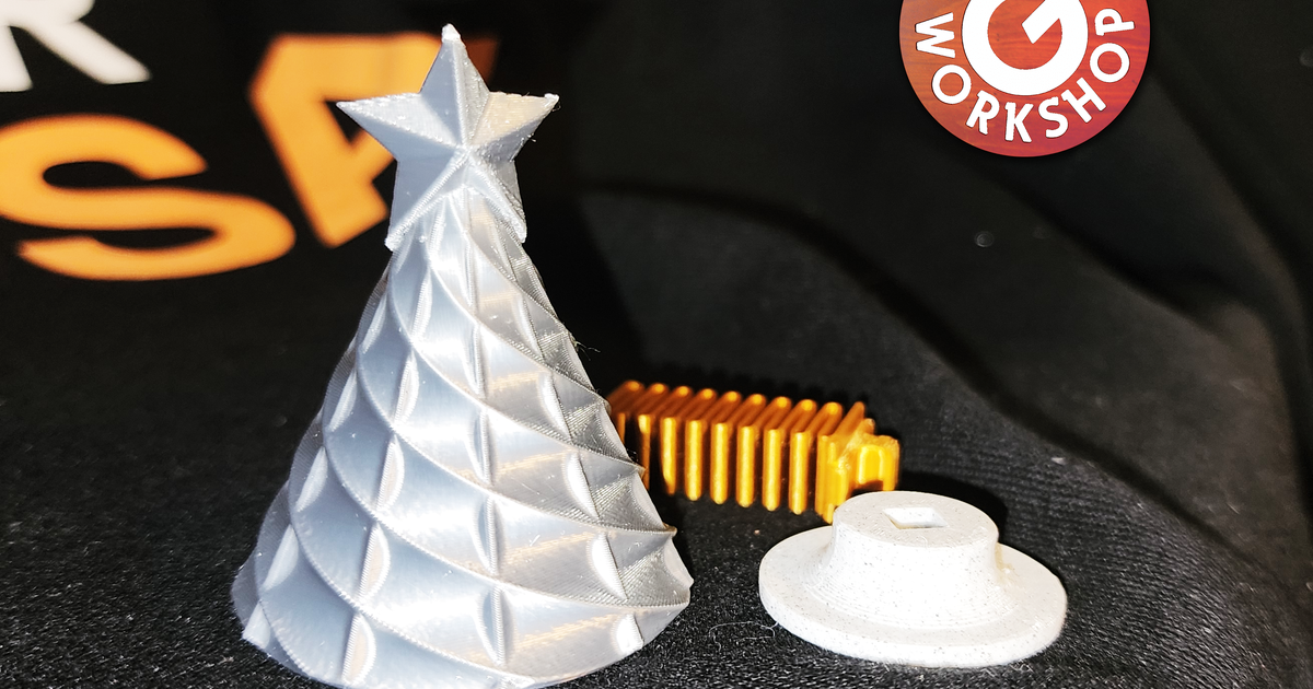 Xmas Tree with Star Bobblehead by Triple G Workshop | Download free STL ...