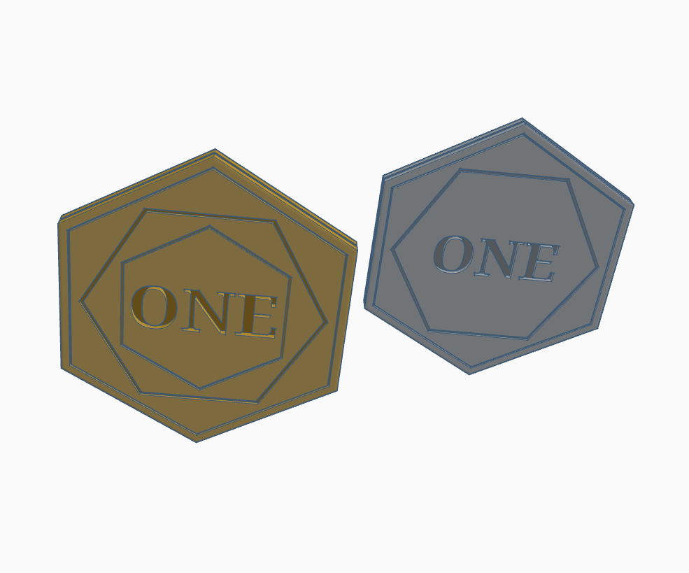 Gold & Silver Hex Coins by Triple G Workshop | Download free STL model ...
