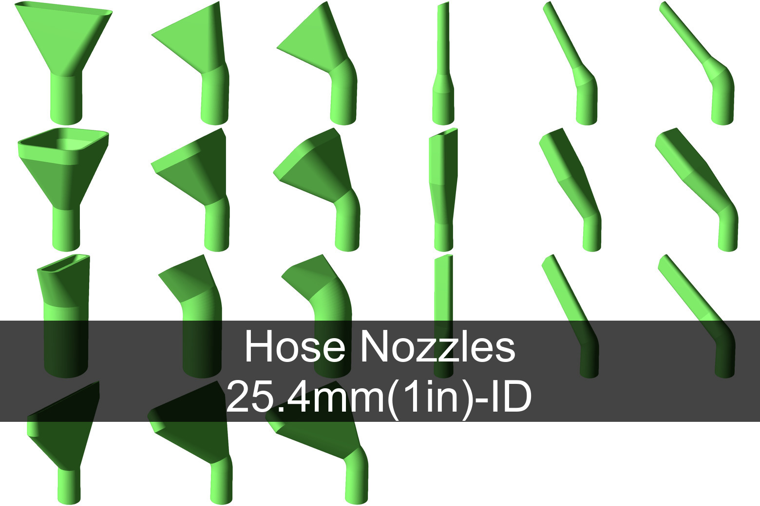 Vacuum nozzles for all common hose sizes by Max | Download free STL ...