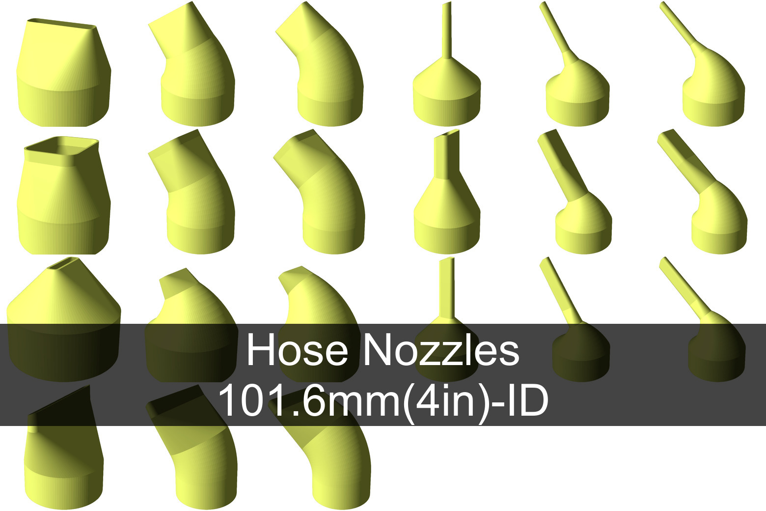 Vacuum nozzles for all common hose sizes by Max | Download free STL ...