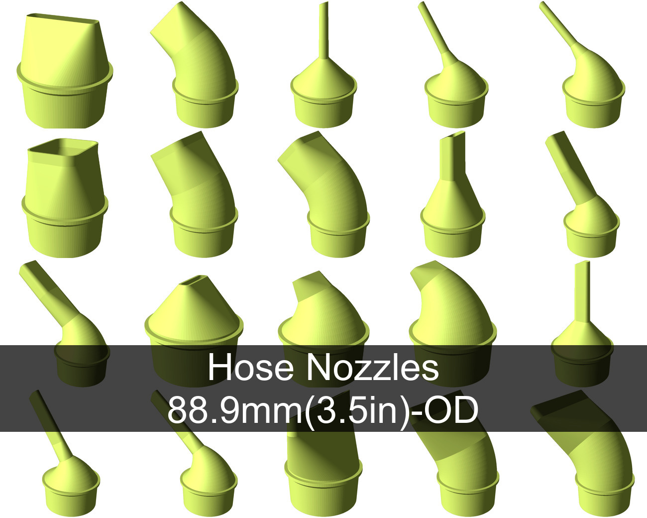 Vacuum nozzles for all common hose sizes por Max | Descargar modelo STL ...