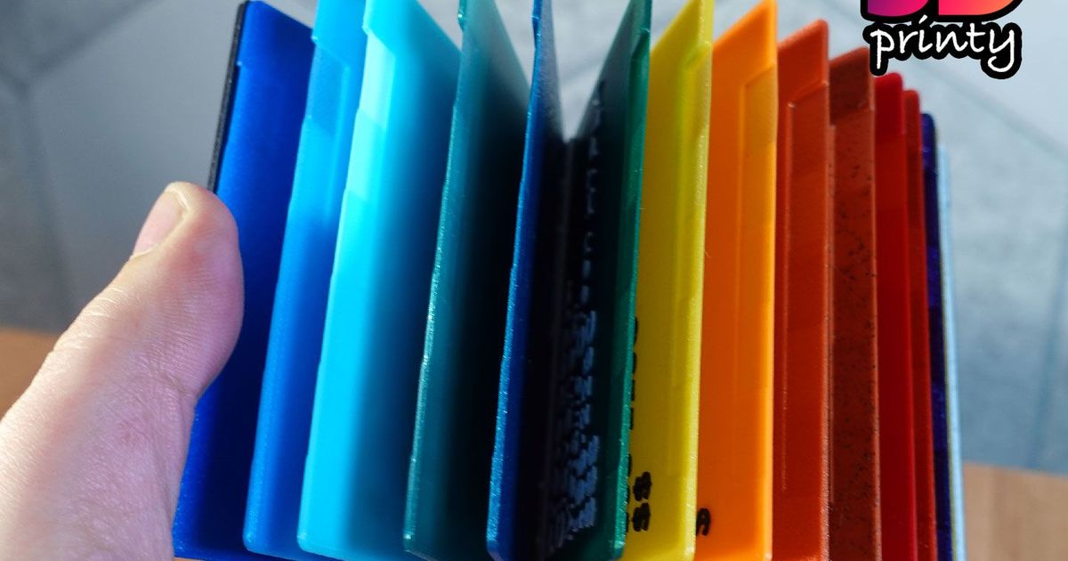 Filament Swatch Book - OpenSCAD by 3D Printy | Download free STL model ...