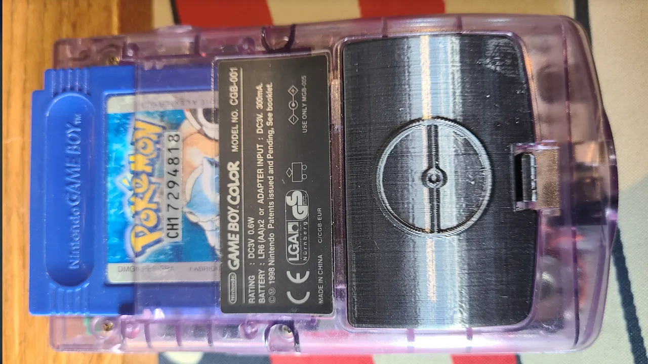 Gameboy Color Pokéball battery cover by MoxL | Download free STL model ...