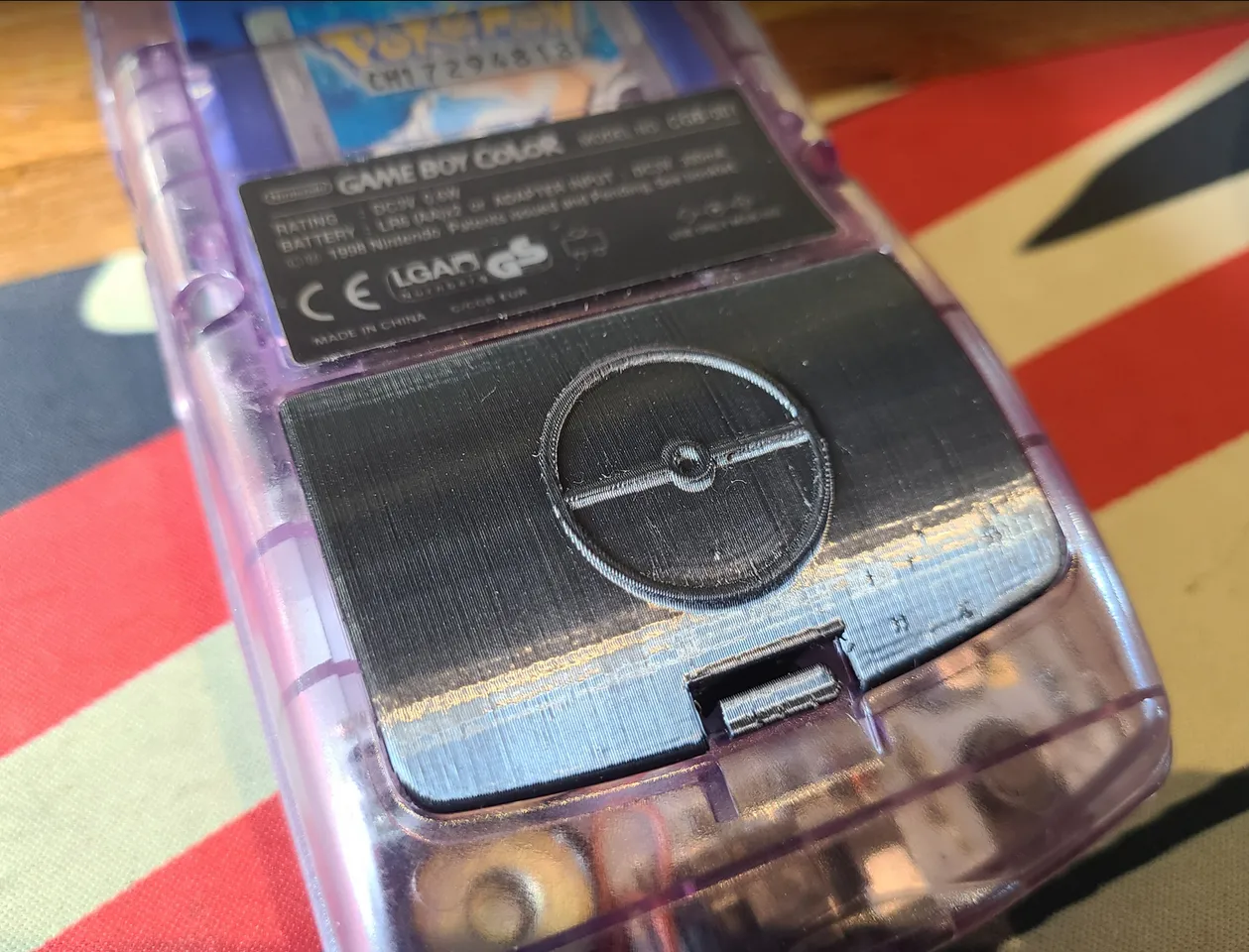 Gameboy Color Pokéball battery cover by MoxL | Download free STL model ...