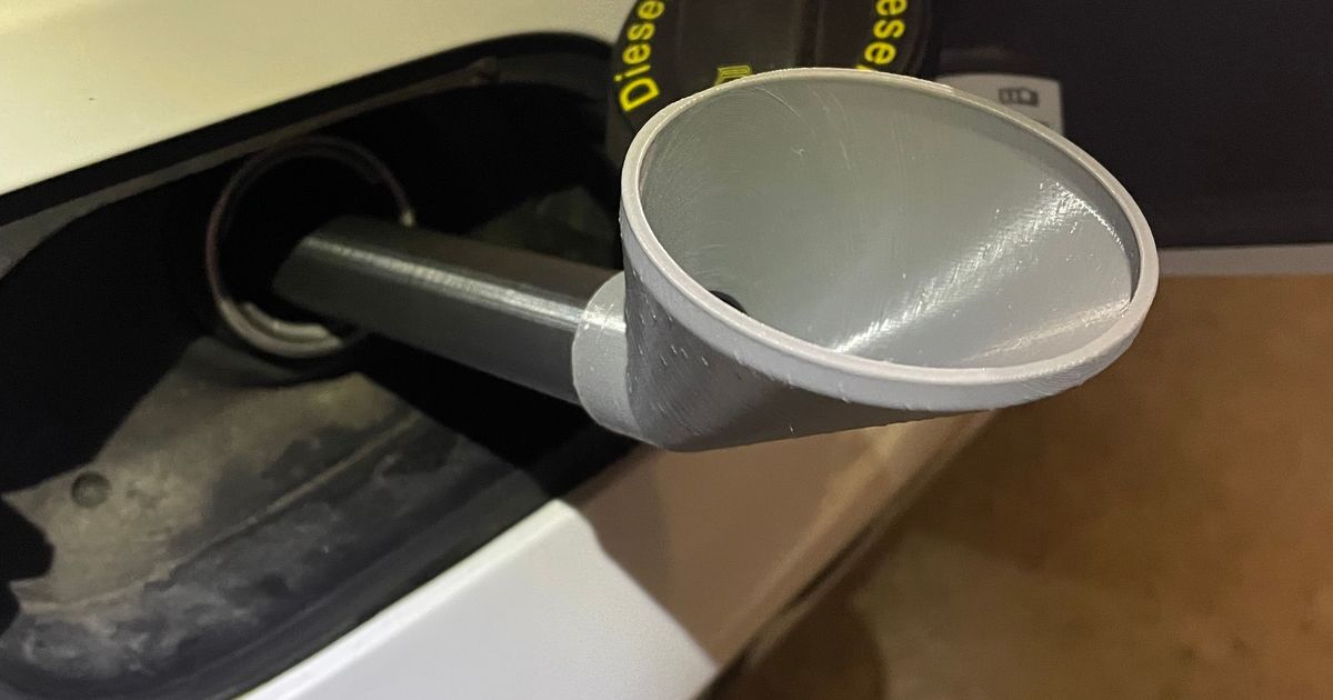 Diesel car funnel - UPDATED by Zerdinos - Tectura | Download free STL ...