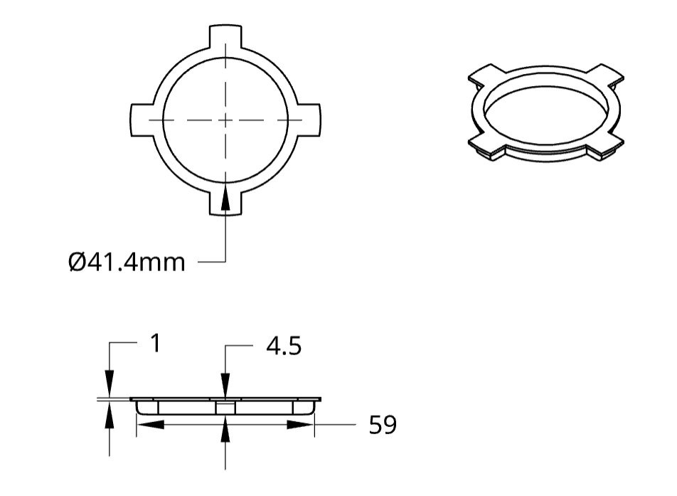 Round Humidity Sensor Insert to Filament Spool by truvazia | Download ...