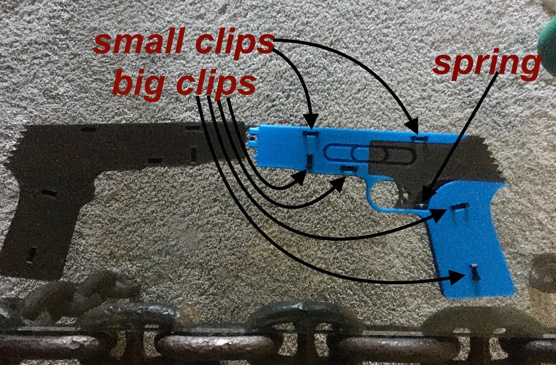 rubber band gun (no additional hardware) pen spring preferred by ...