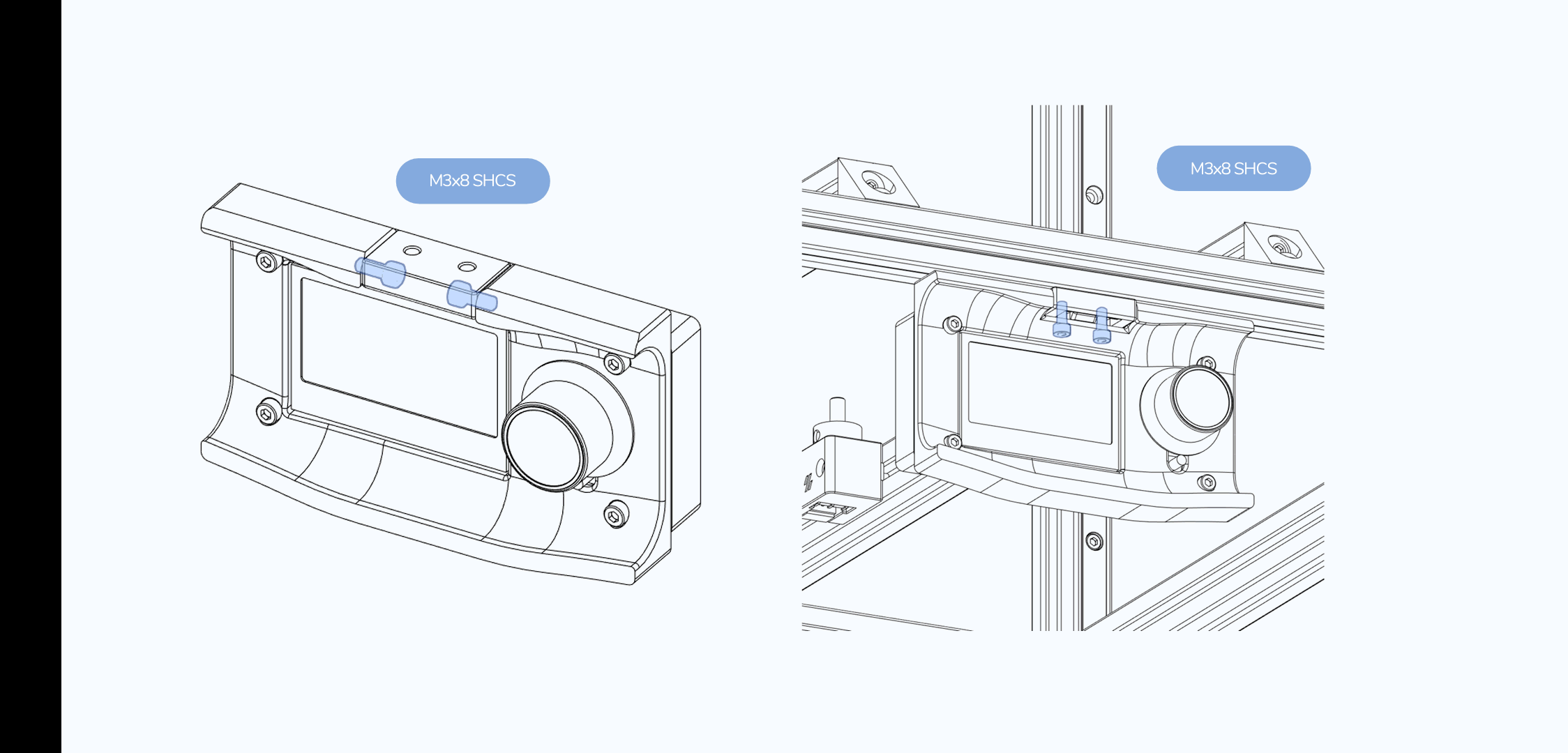 Voron 2.4 Waveshare 4.3" Mount by padigree | Download free STL model ...