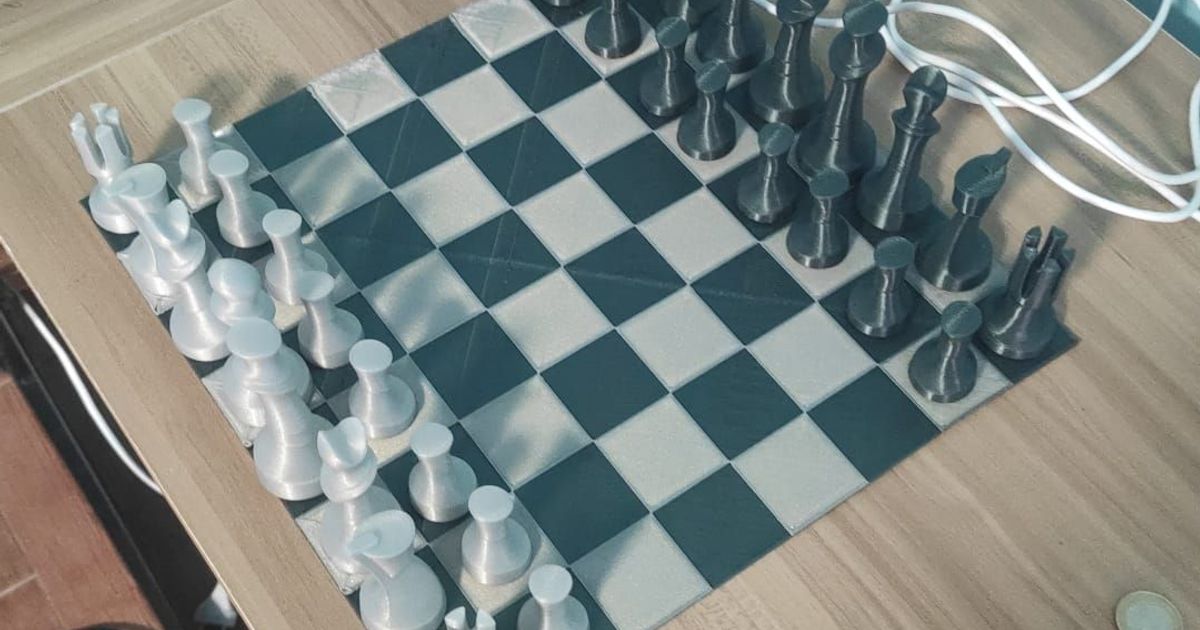 Simple 2 Color Chessboard by CheckM4te | Download free STL model ...