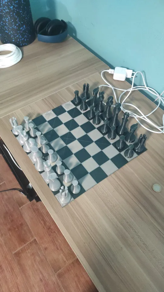 Simple 2 Color Chessboard by CheckM4te | Download free STL model ... Simple 2 Color Chessboard by CheckM4te | Download free STL model ...