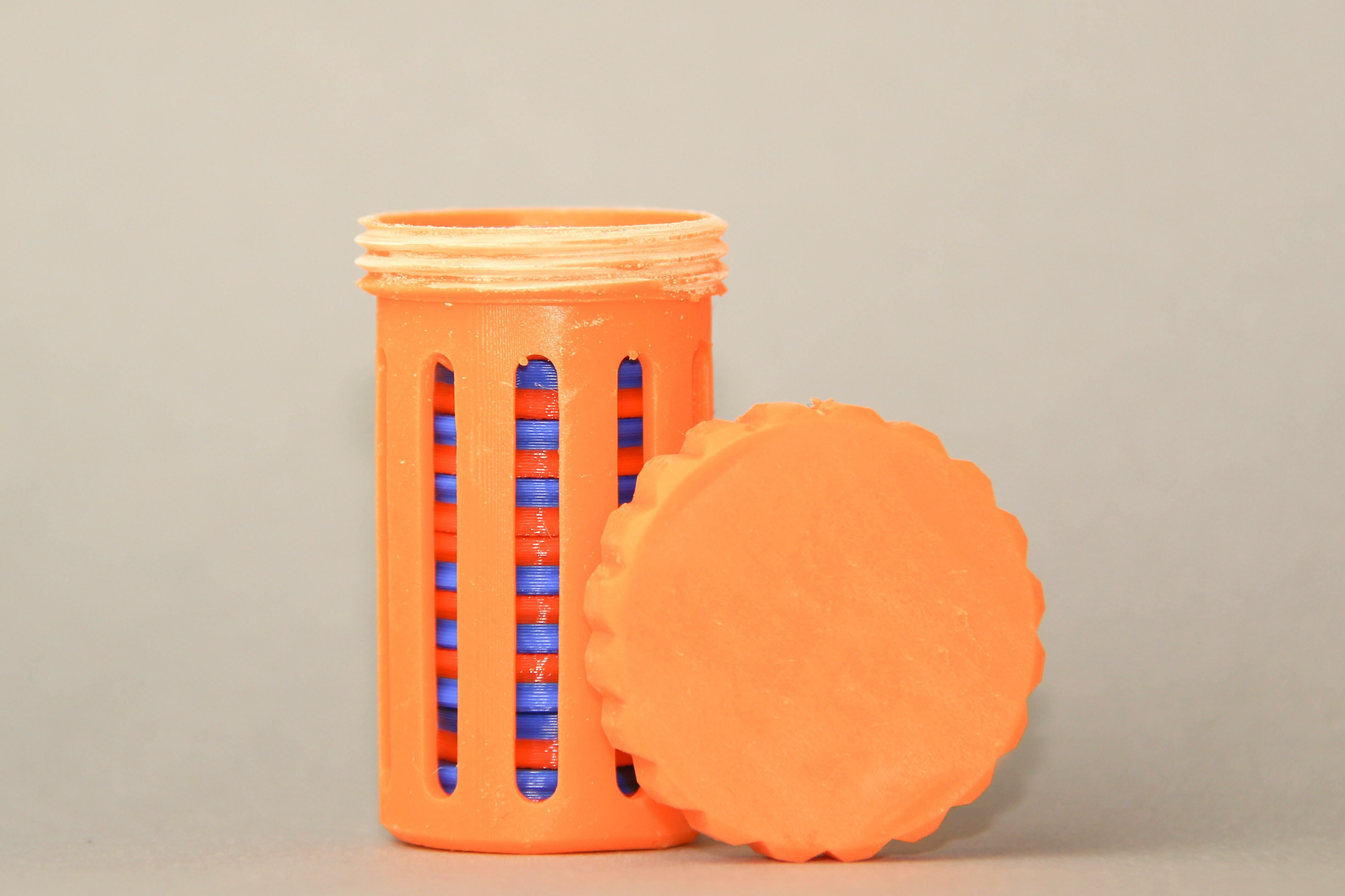 Two colored chips and container for school kids to learn math by ...