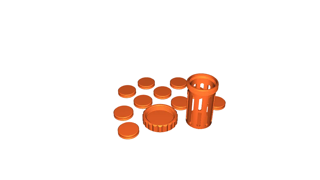 Two colored chips and container for school kids to learn math by ...