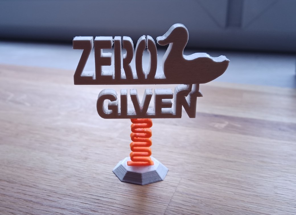 "Zero Ducks Given"-Bobblehead por GearGrease | Descargar modelo STL ...