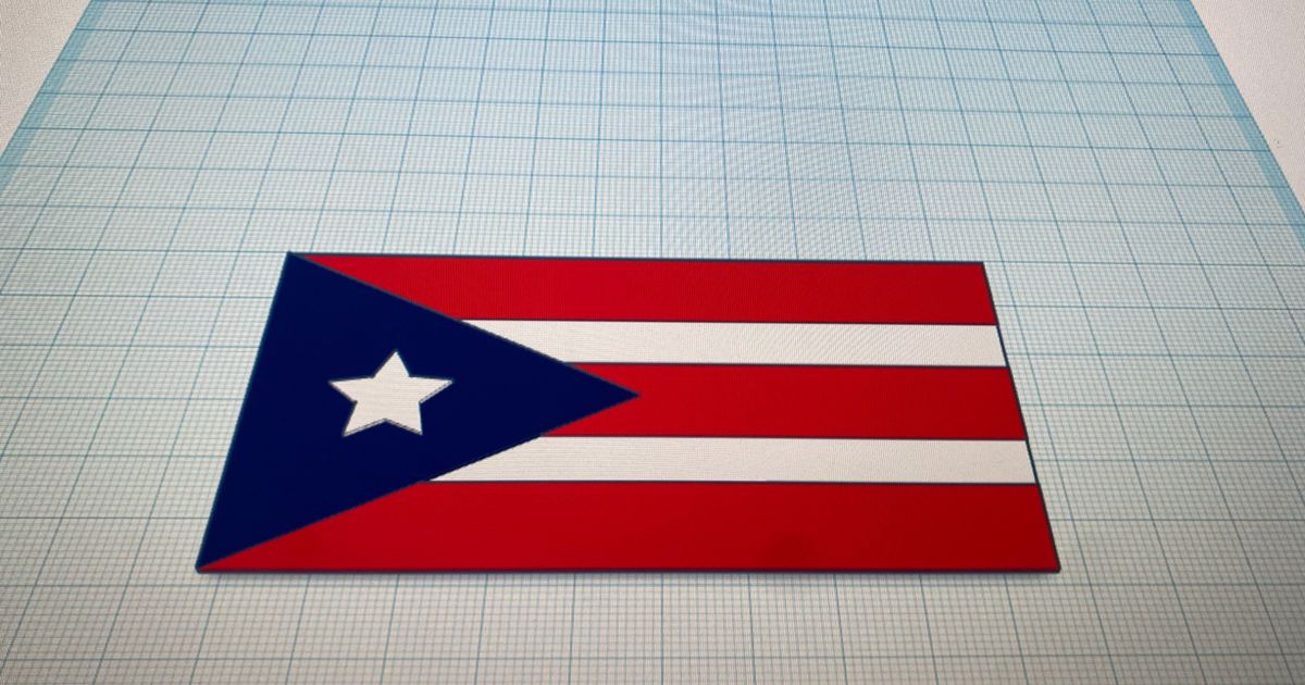 Puerto Rico Flag by BlackLion | Download free STL model | Printables.com