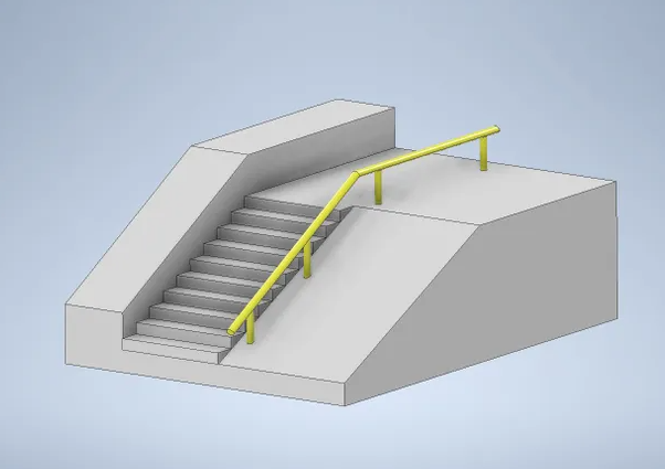 Skate obstacle (Detached rail) by Jakob T. | Download free STL model ...