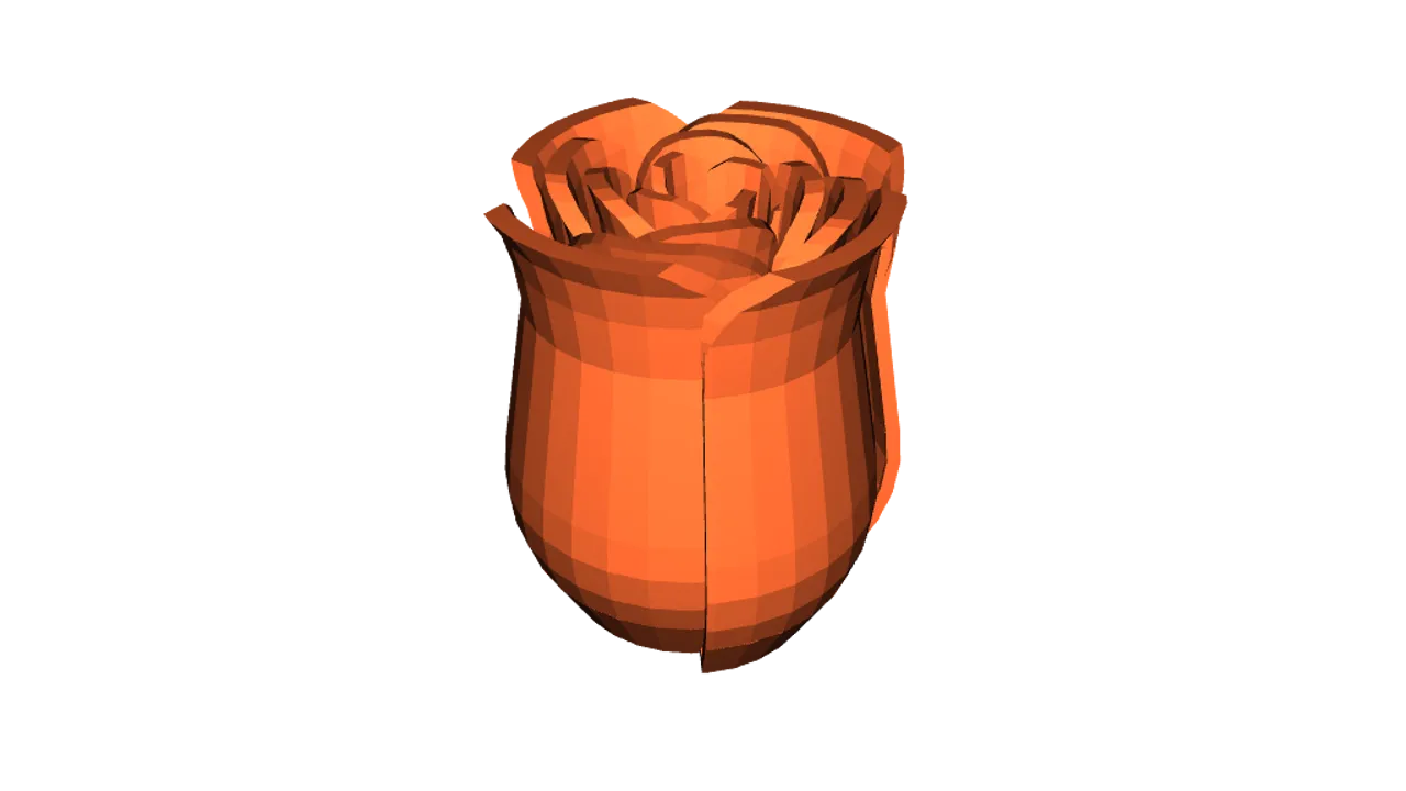 Simple Rose by gwadej | Download free STL model | Printables.com