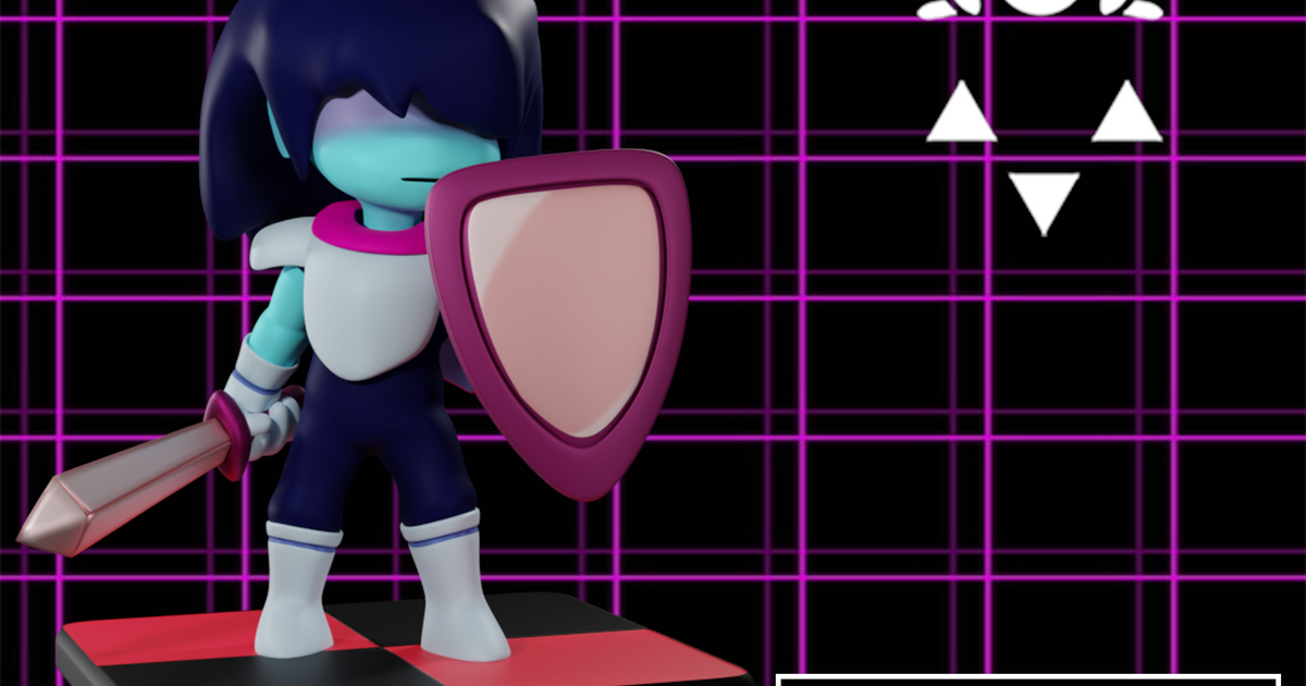 Kris deltarune (dark world) by OscarTbatt | Download free STL model ...