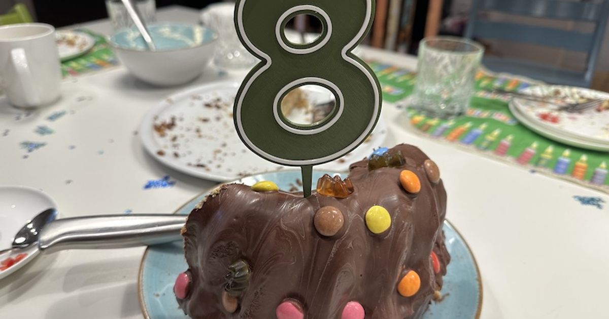 Birthday Cake Topper Numbers from 0-9 by Printer4496 | Download free ...