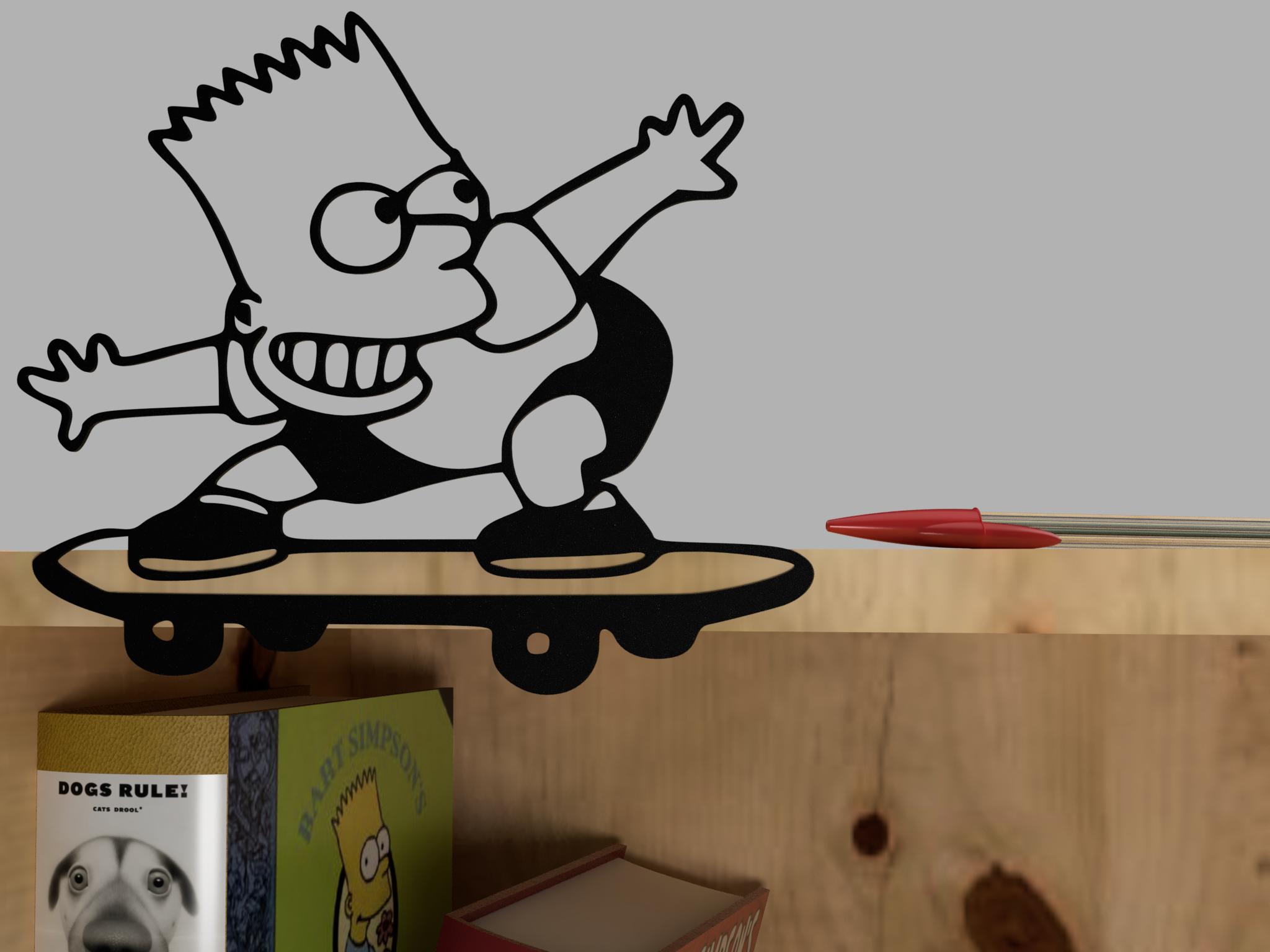 Bart boarding by Joe | Download free STL model | Printables.com