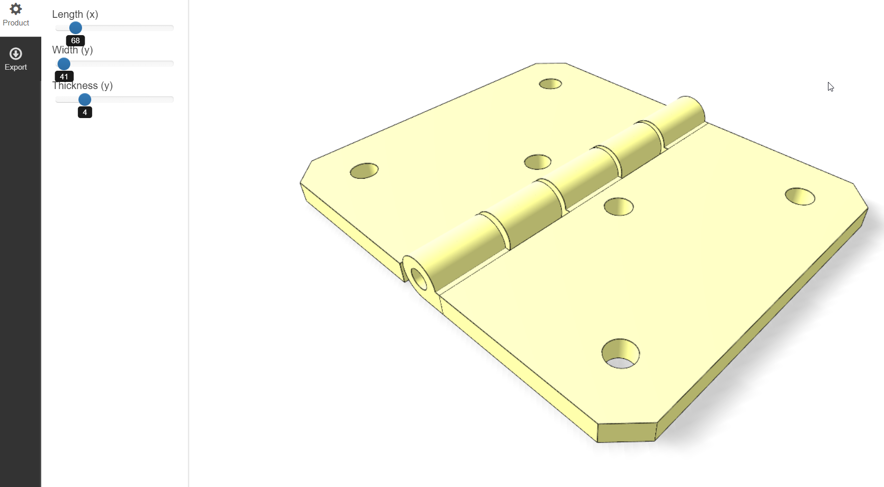 The hinge customizer by andreasdss | Download free STL model ...