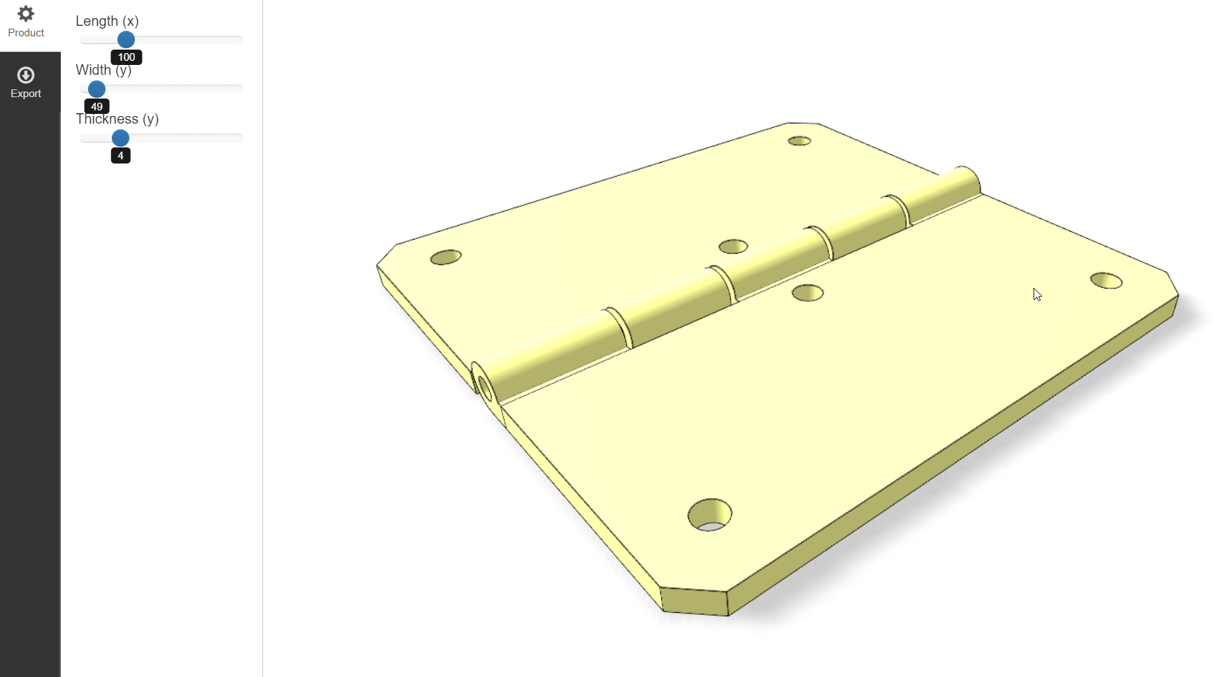 The hinge customizer by andreasdss | Download free STL model ...