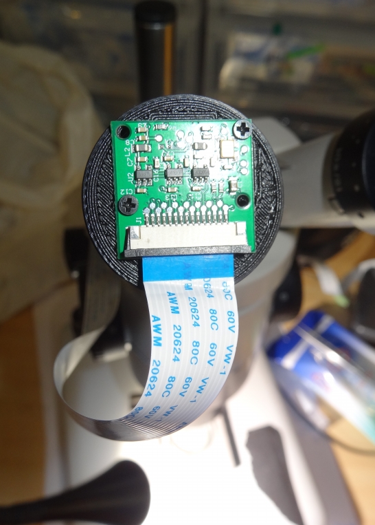 Raspberry pi camera adapter for stereo microscope eyepieces by Patrich ...